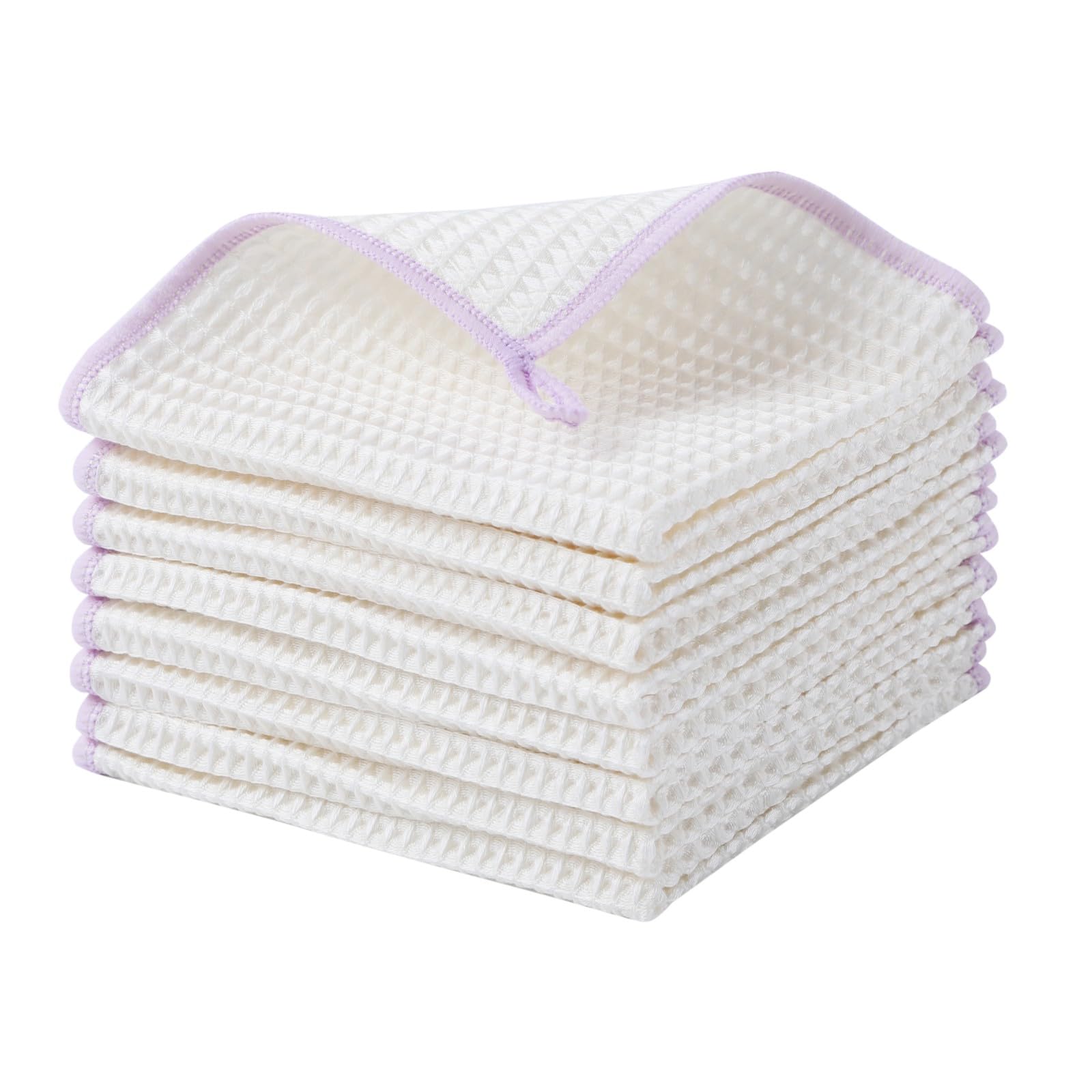 Amazon.com: Oeleky Kitchen Dish Cloth Pack of 8, Strong Absorbent Dish ...