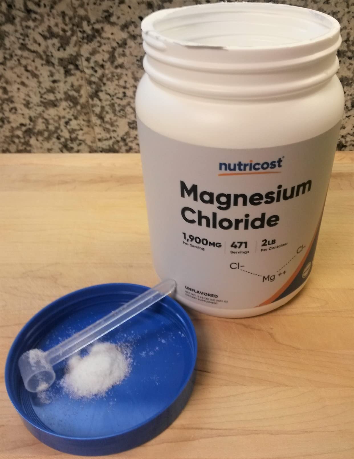 Amazon.com: Nutricost Magnesium Chloride Powder 2 LBS - Gluten Free ...