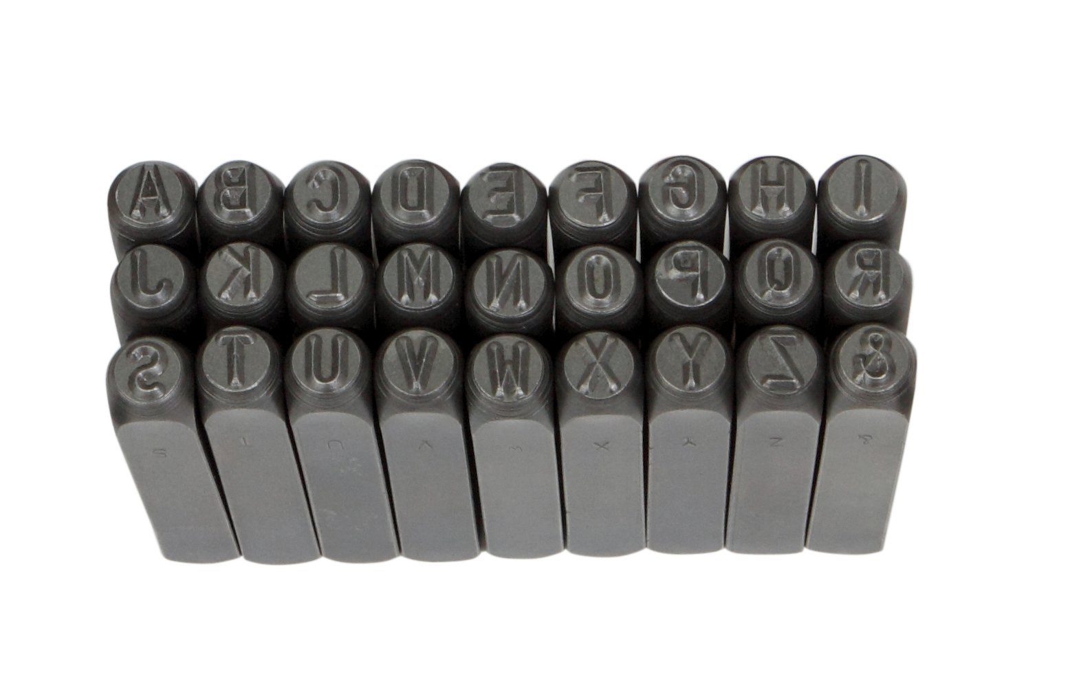 GROZ Letter Stamp Set with Induction Hardened Ends| Ideal for permanent ...