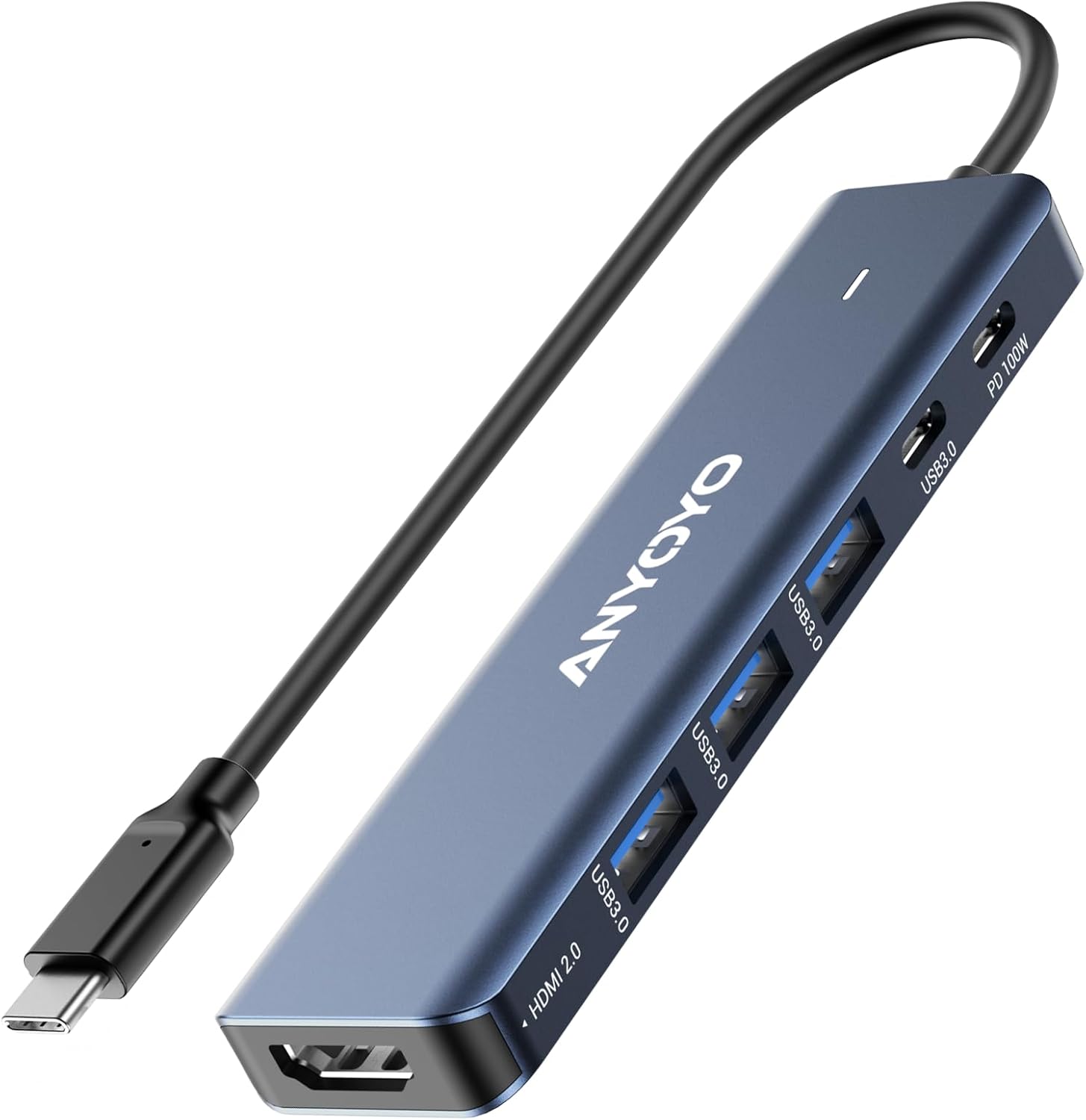 Amazon.com: USB C Hub, 6-in-1 USB C Multiport Adapter with 4K60 HDMI, 4 ...