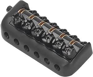 6 String Saddle Headless Guitar Bridge Tailpiece Zinc Alloy Iron ...