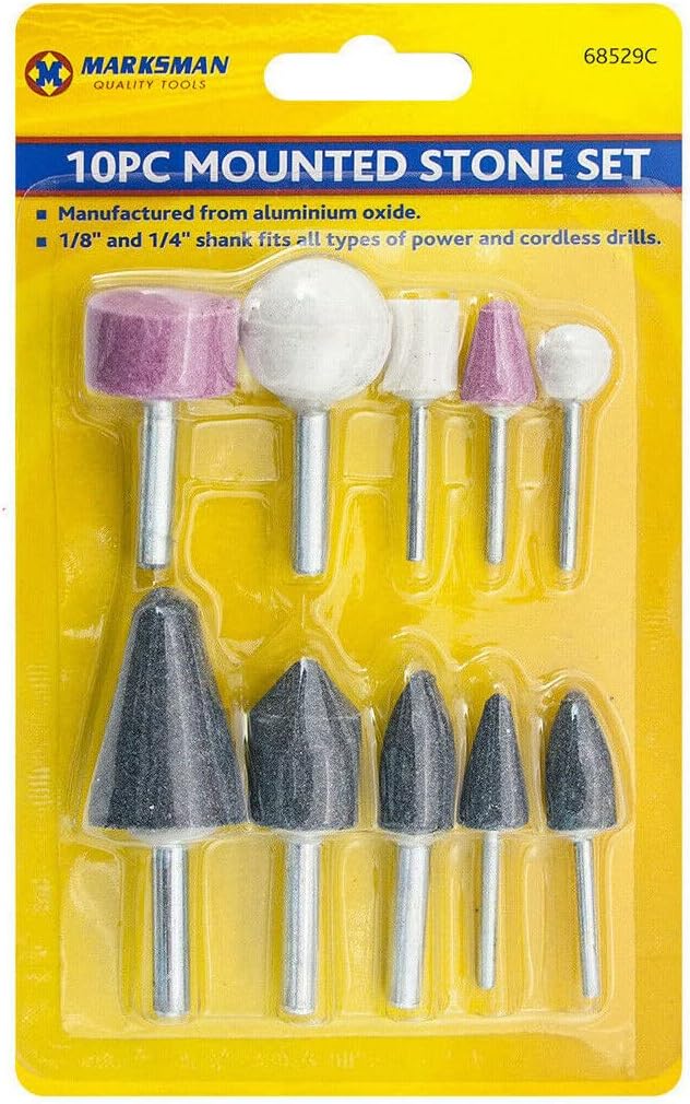 20Pc Stone Bit Set - Grinding Mounted Router Grinder Drill Kit | Craft ...