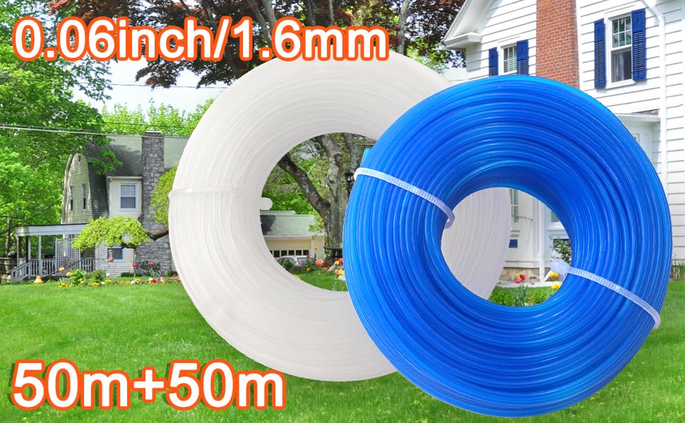 Weed Eater String Weed Trimmer Line 1.65mm - 328 Feet Nylon String For ...