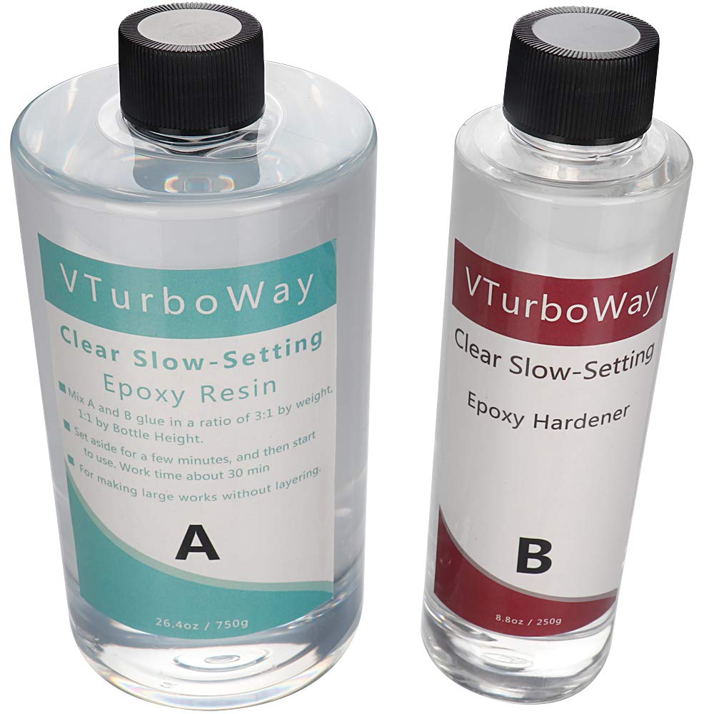 Buy Epoxy Resin Crystal Clear, 35 oz(1000g) Art Resin, Slow-Setting ...