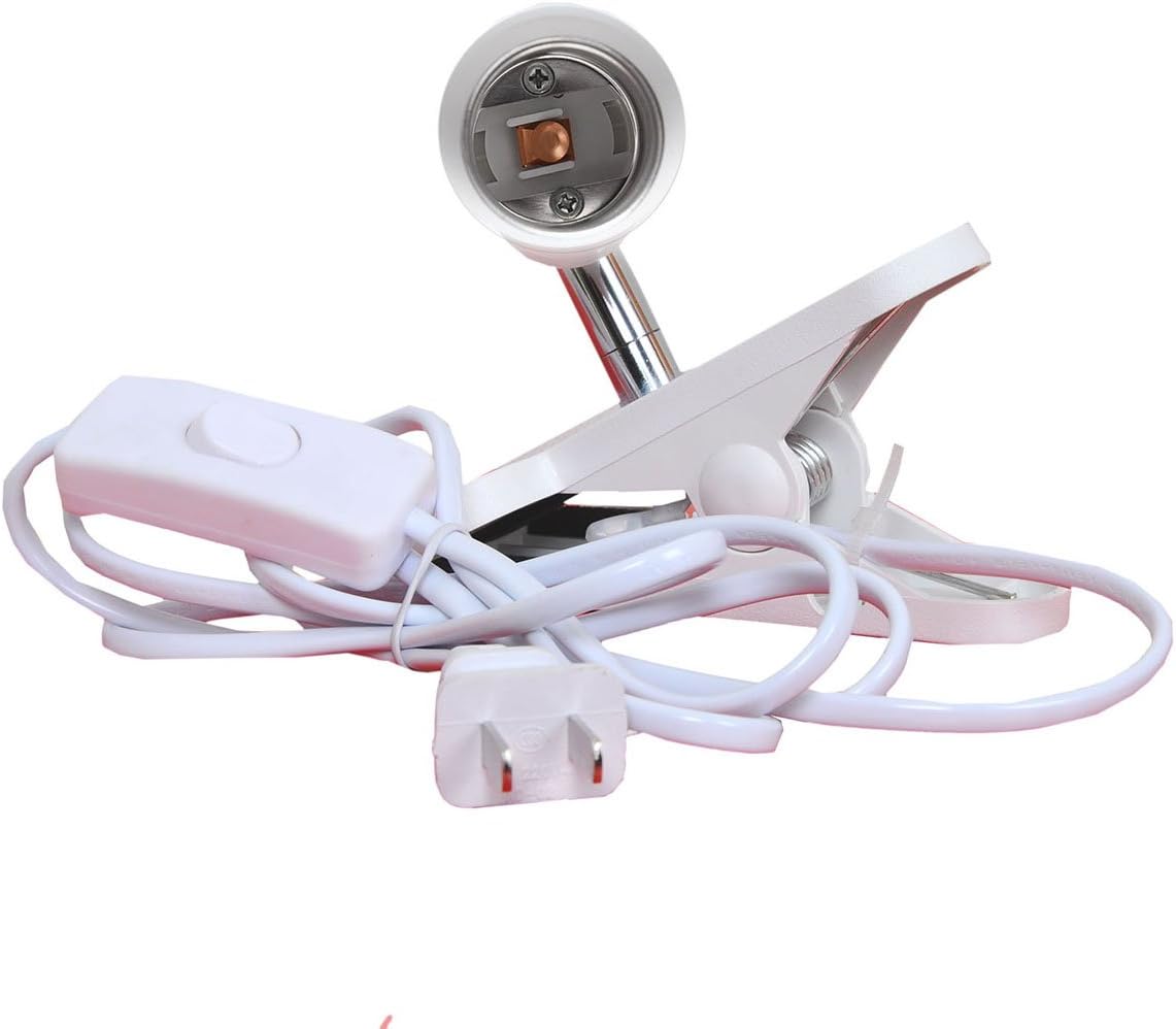 Desk Clip Lamp Holder,E27 E26 Base Socket with US plug,TWDRTDD ...