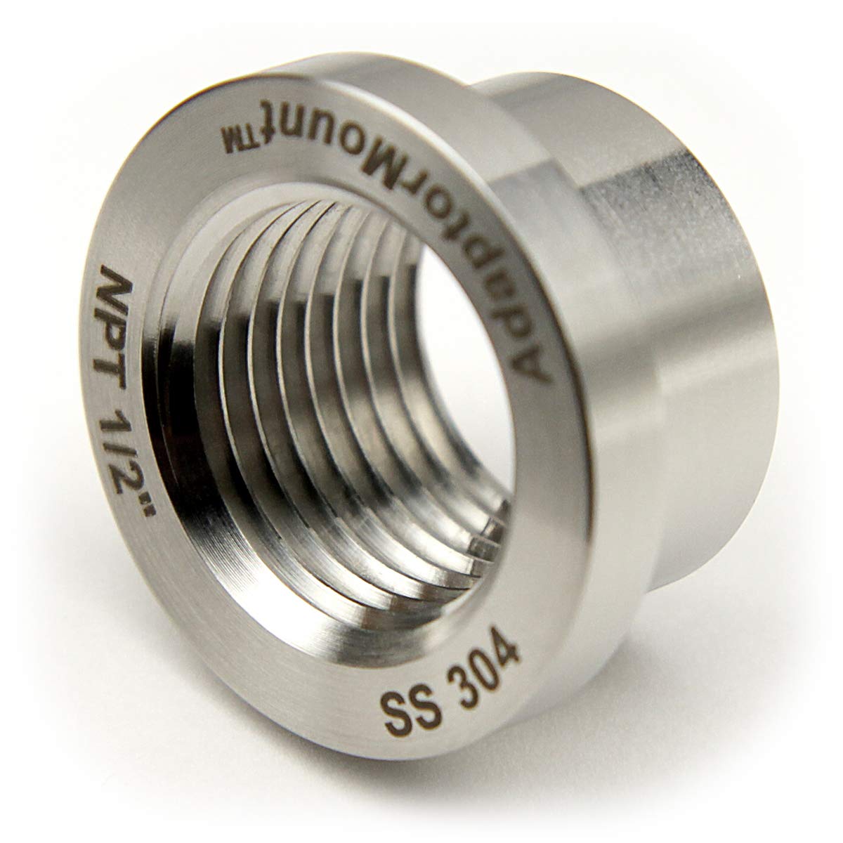 Snapklik.com : 1/2 NPT Stainless Steel 304 Female Threaded Stepped Weld ...