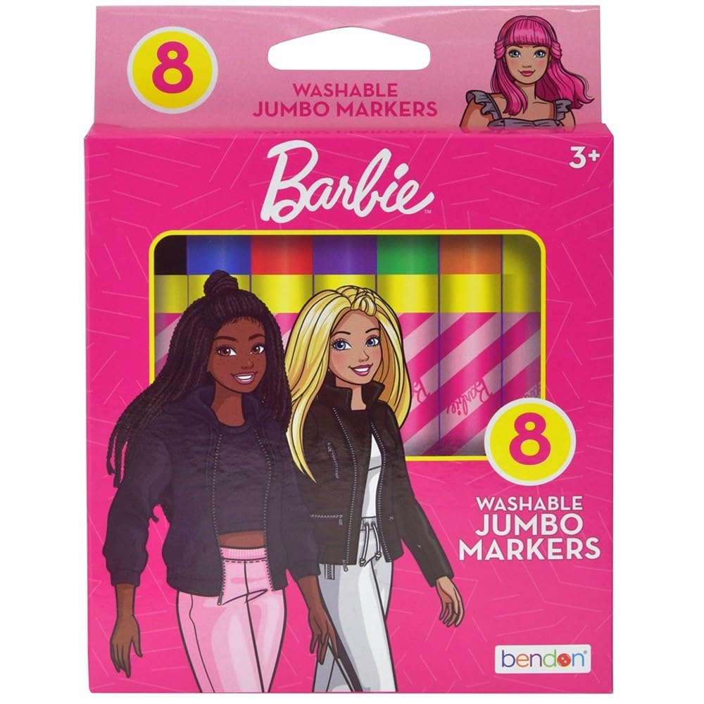 Amazon.com: Barbie Washable Jumbo Markers (8-Count) : Toys & Games