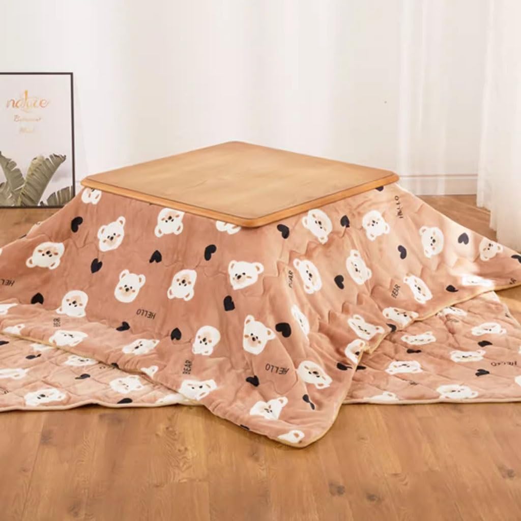 Amazon.com: Japanese-Style Tatami Pink Bear Pattern Kotatsu Table ...