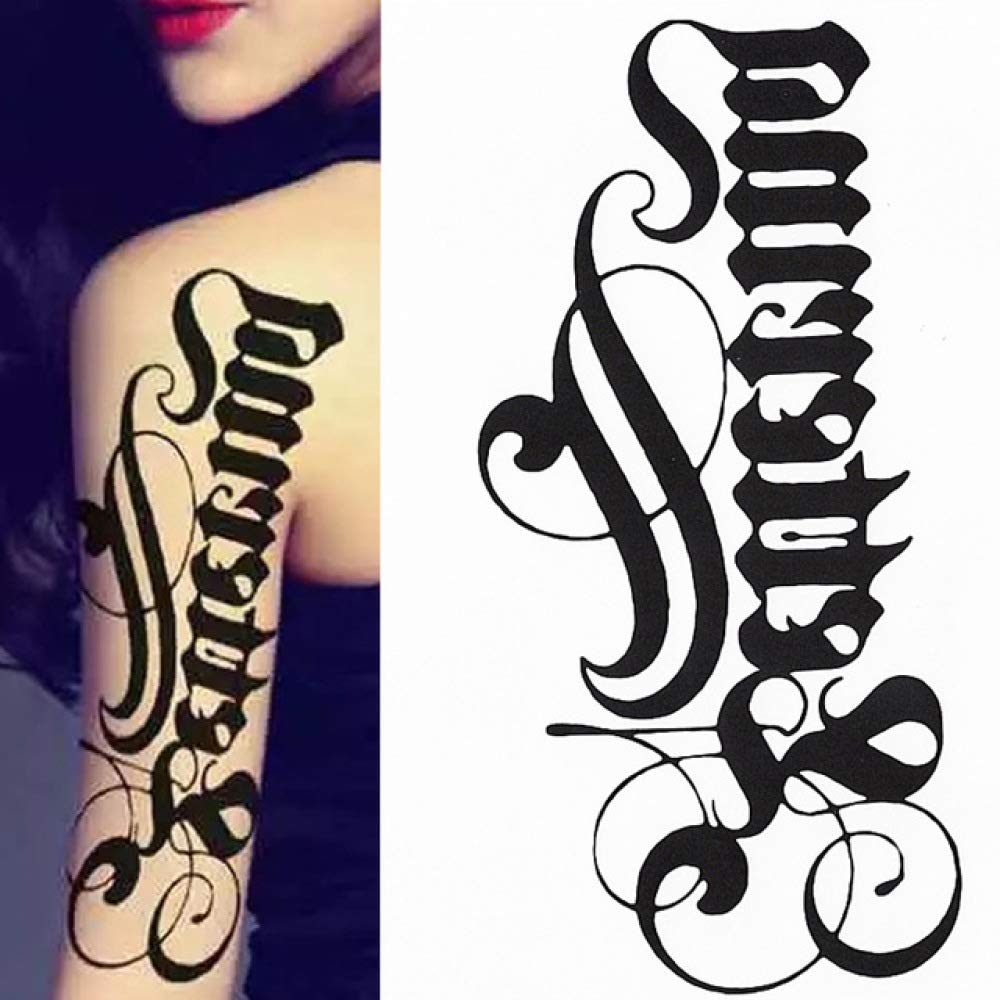 Ambigram Tattoos Strength Courage