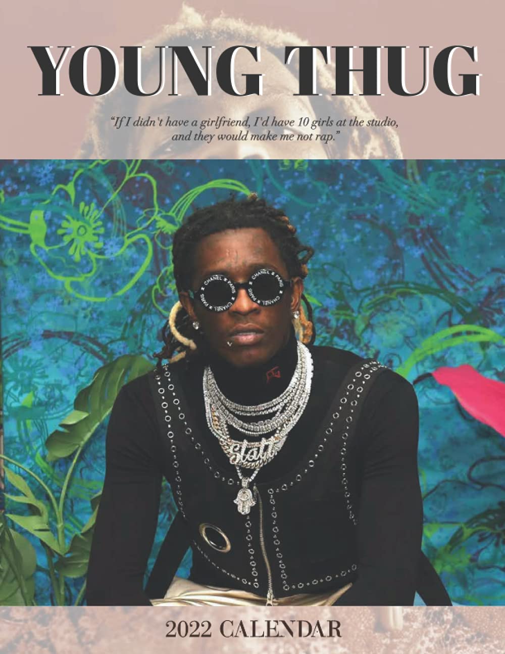 Buy Young Thug 2022 Yearly Monthly 18 month 2022 With Large Grid For buy-young-thug-2022-yearly-monthly-18-month-2022-with-large-grid-for