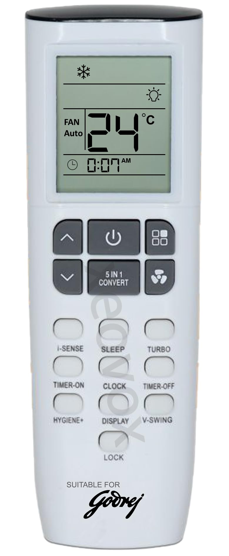Xeovox Remote for Godrej 1.5 Ton Inverter Split Window AC Remote ...