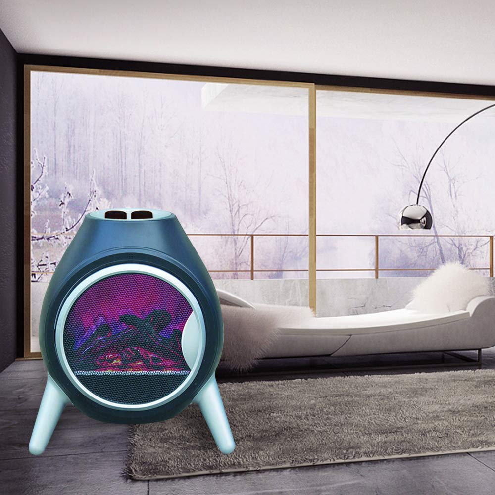 Buy 1.8KW Electric LED Fire Log with Burning Flame Effect Free Standing ...