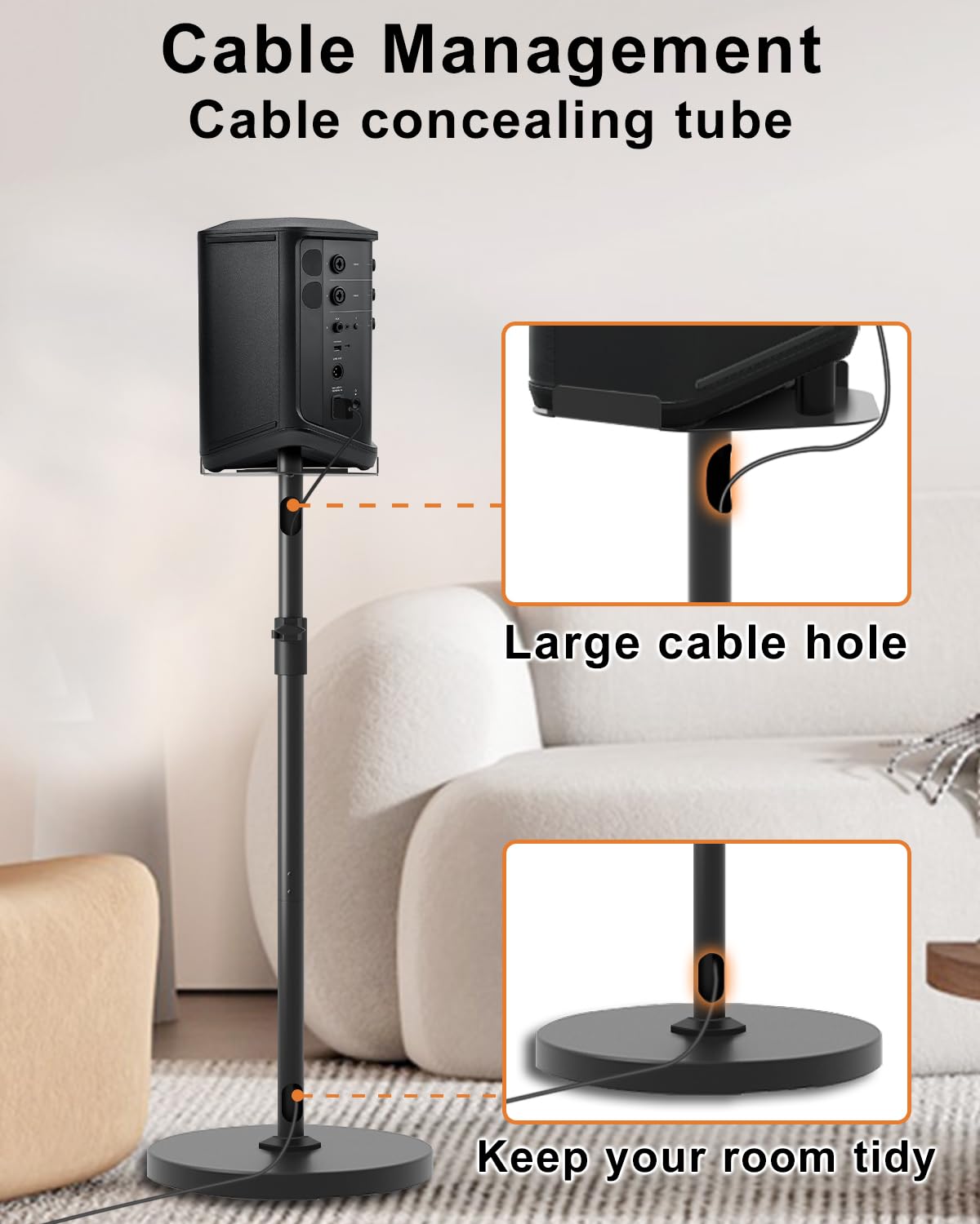 Snapklik.com : Height Adjustable Speaker Stand For Bose S1 Pro / S1 Pro ...