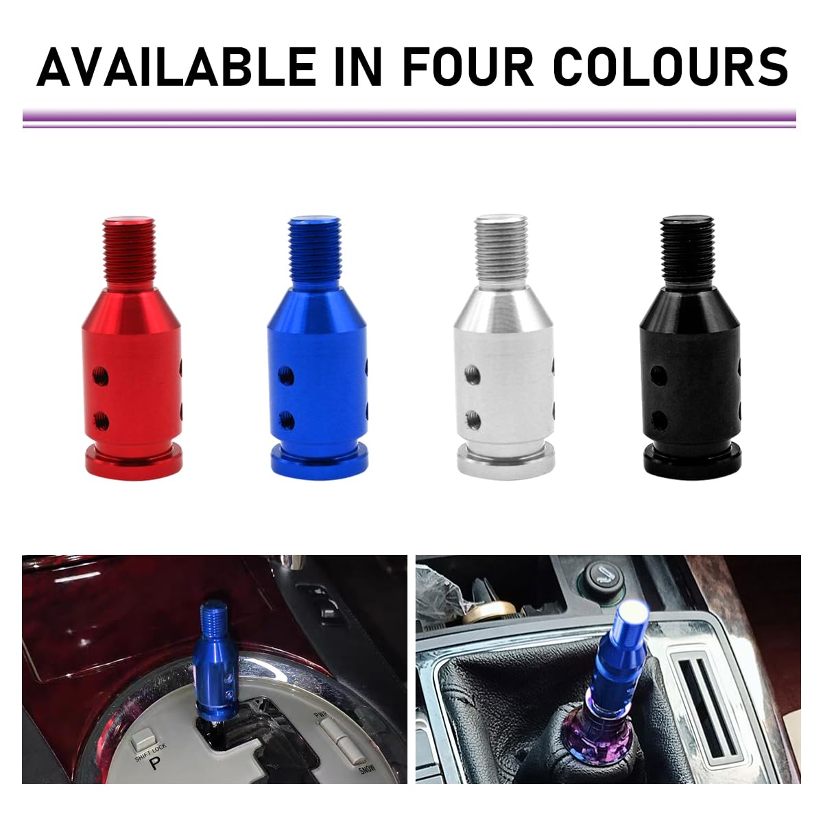 Snapklik.com : Povtii Universal Gear Shift Knob Adapter, M121.25 ...