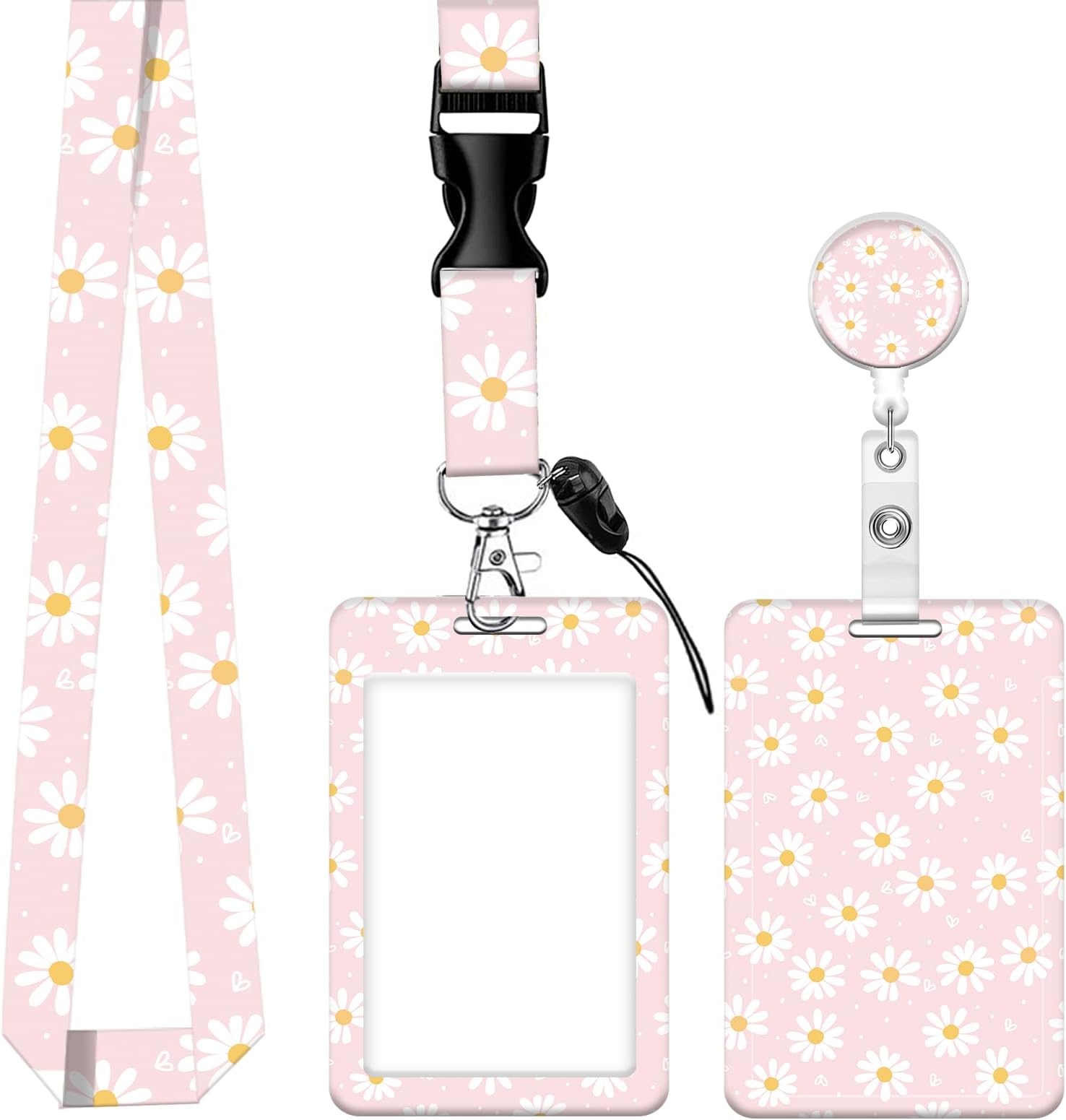 Amazon.com : Badge Reels Retractable with Carabiner Reel Clip, ID Name ...