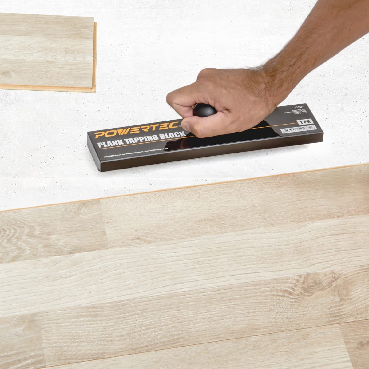 Snapklik.com : POWERTEC Tapping Block Flooring Tools, Hammer-Free Vinyl ...