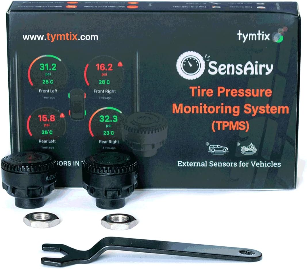 SensAiry - External Bluetooth LE Tyre Pressure Monitoring System (2 ...
