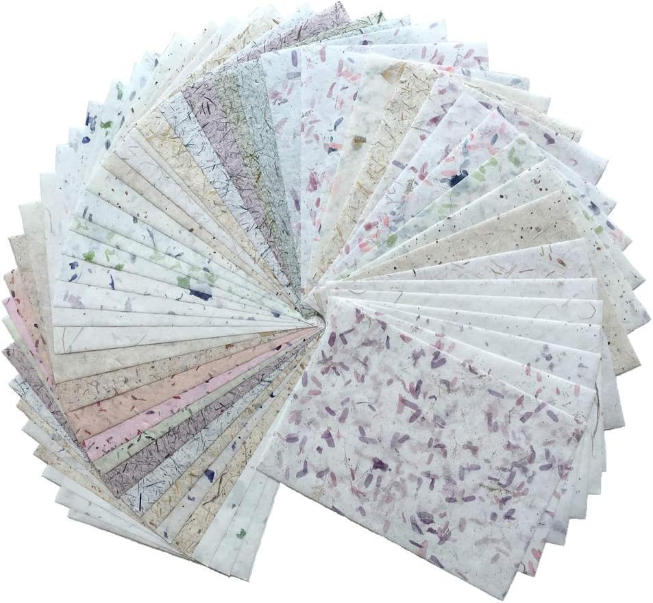 Amazon.com : 8.5x12 Inches Mulberry Paper Sheet Design Craft Hand Made ...