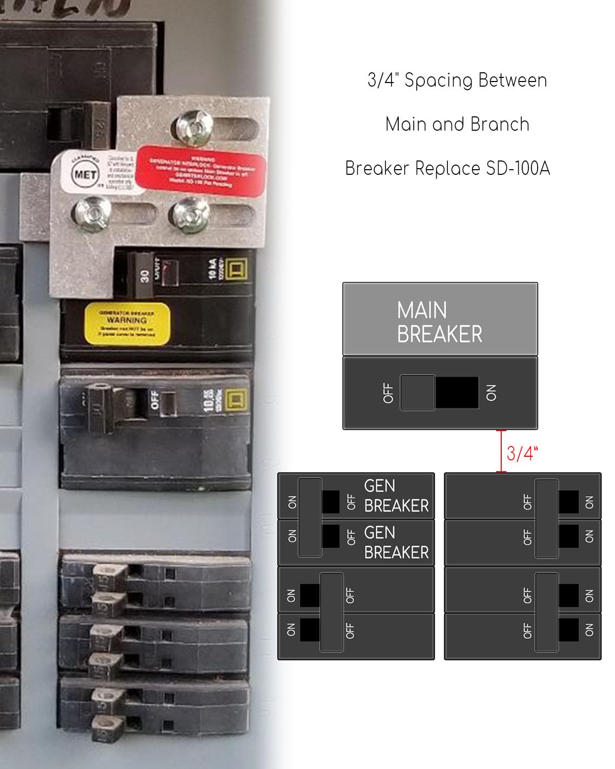 Snapklik.com : Generator Interlock Kit Fit For Square D QO & Homeline ...