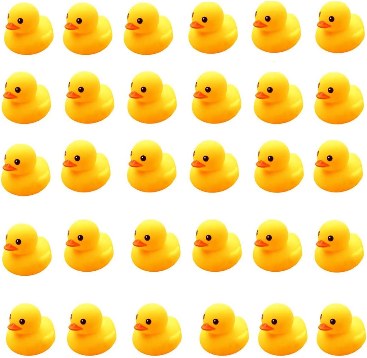 Amazon.com: CICITOYWO Yellow Rubber Ducks, 30pcs Preschool Small Bath ...