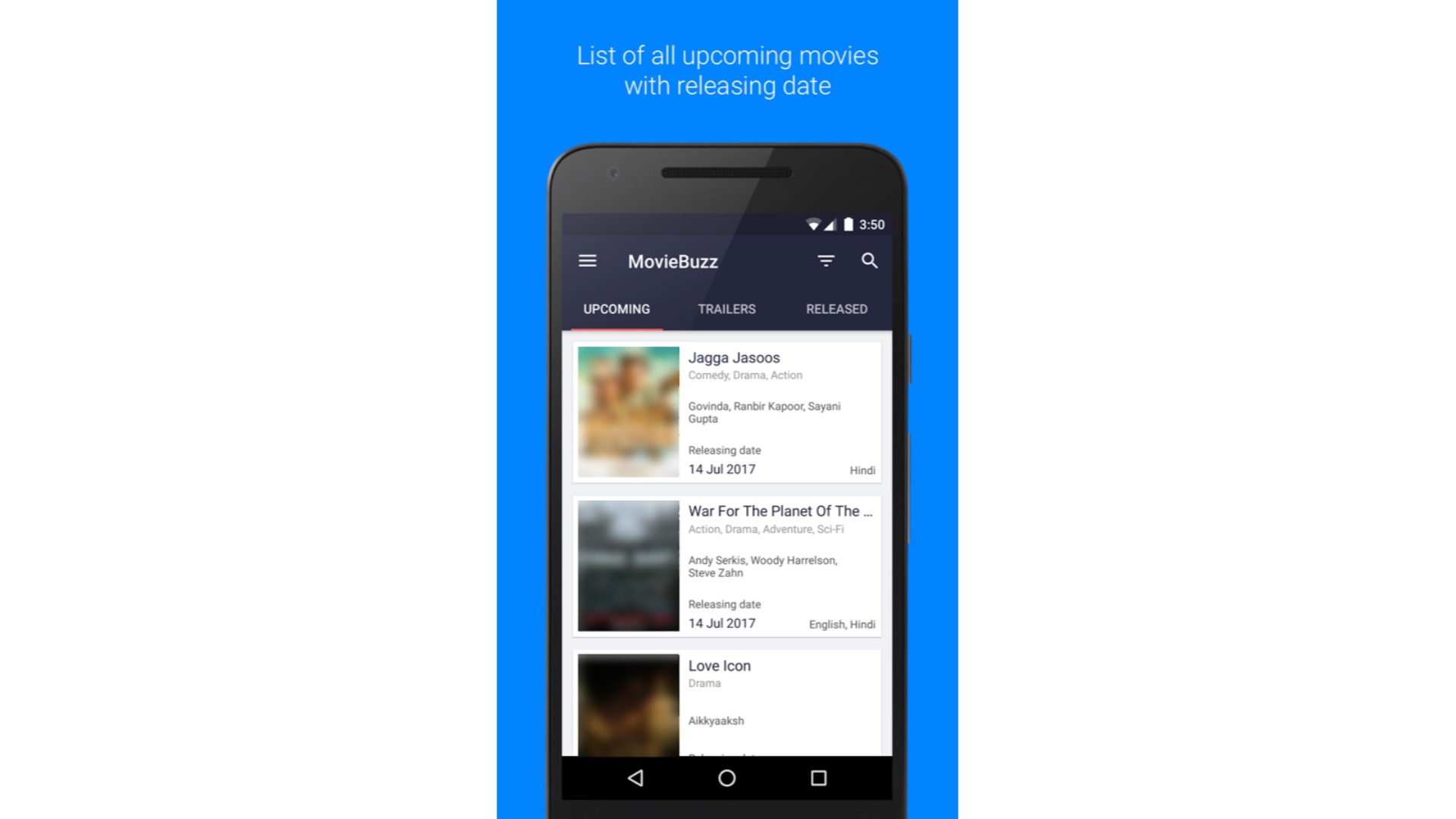 MovieBuzz - Upcoming Movies - App on Amazon Appstore