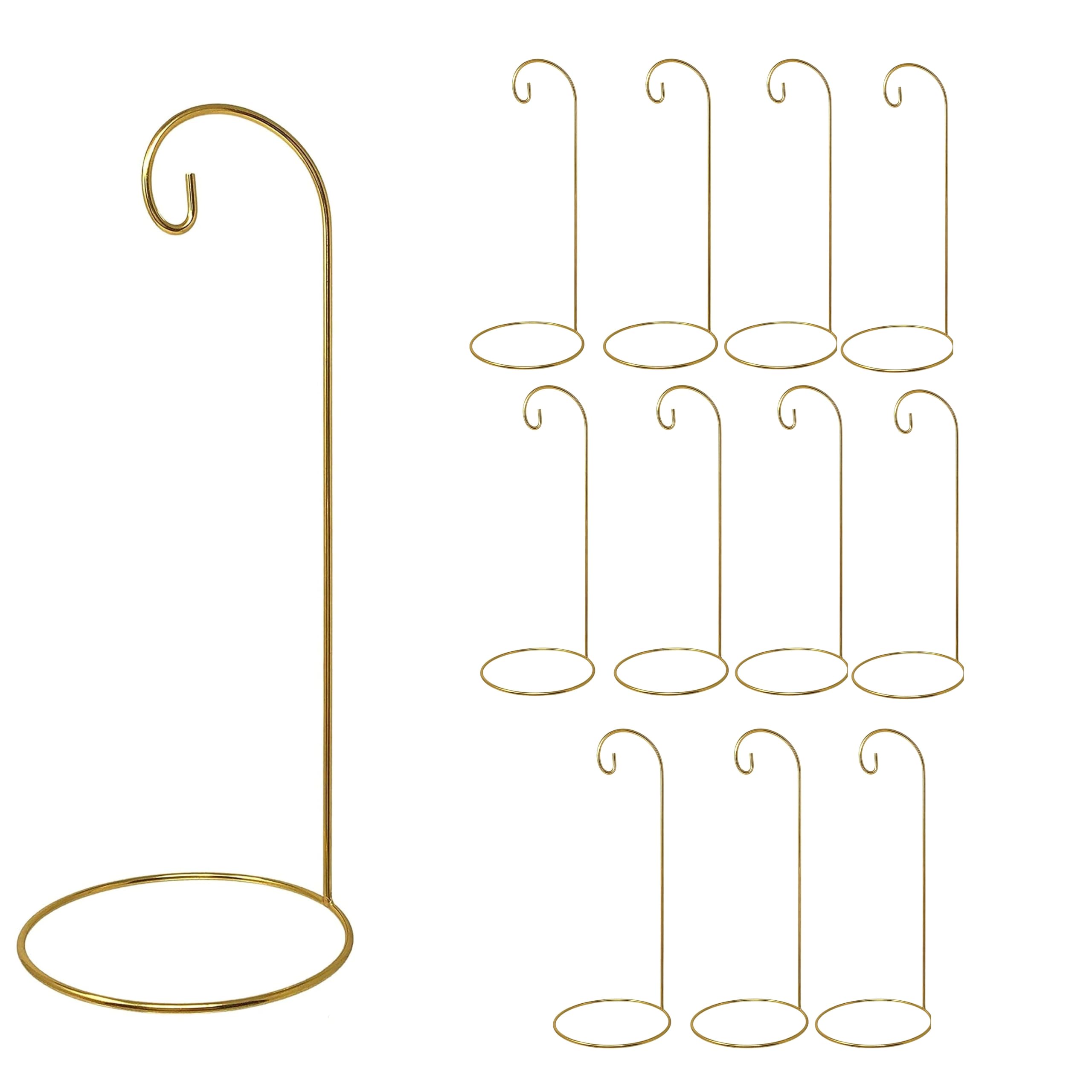 Amazon.com: BANBERRY DESIGNS Gold Ornament Stands - Set of 12 Large 11 ...
