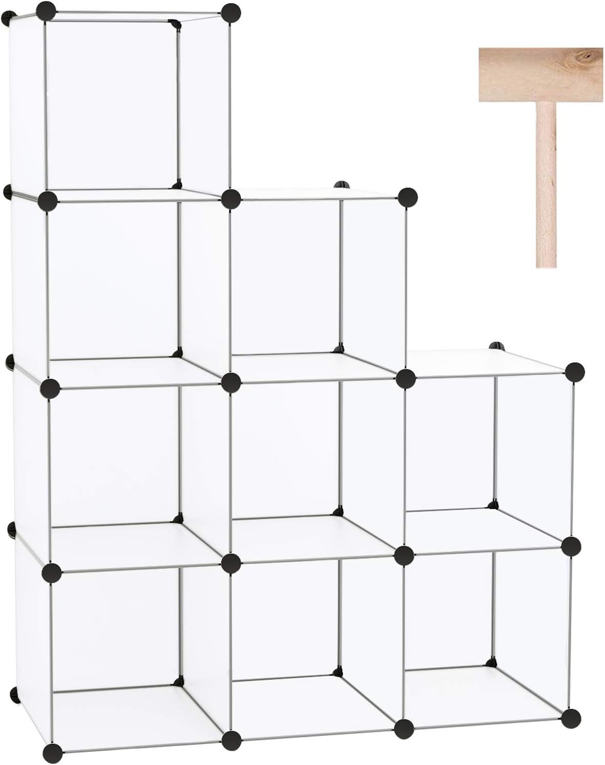 Amazon.com: C&AHOME Cube Storage, 9-Cube Plastic Closet Cabinet ...