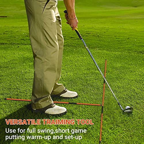 Snapklik.com : MSOAT Golf Alignment Training Sticks, 46 Inch Foldable ...