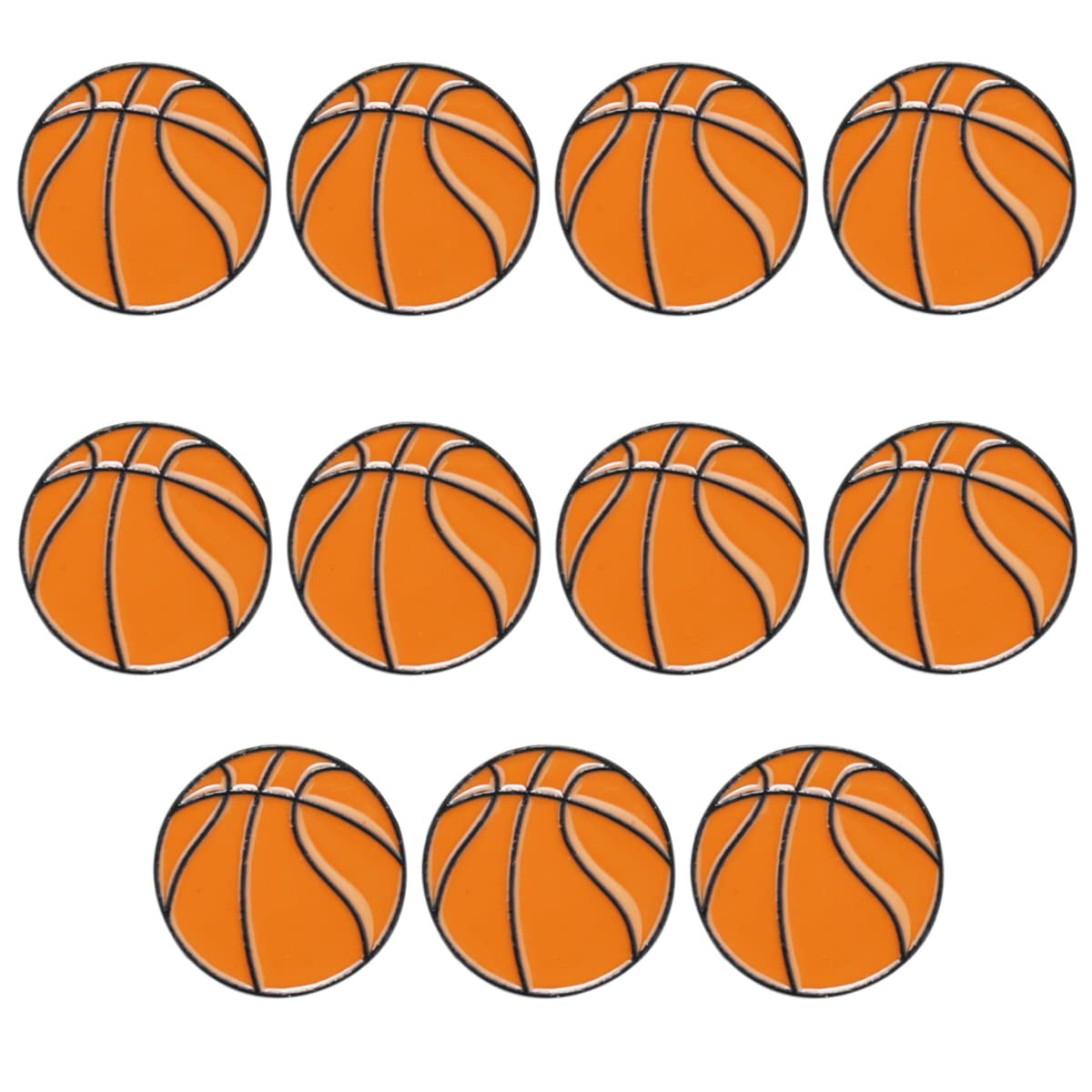Amazon.com: 10pcs Basketball Pin Badge Set Sport Team Logo Lapel Brooch ...