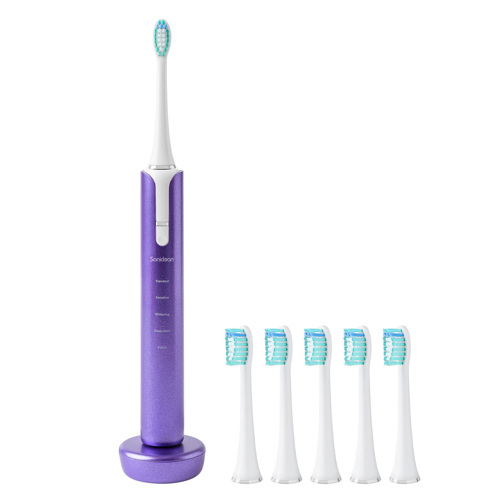 Amazon.com: Soniclean Lux Sonic Toothbrush for Adults with 6 Toothbrush ...