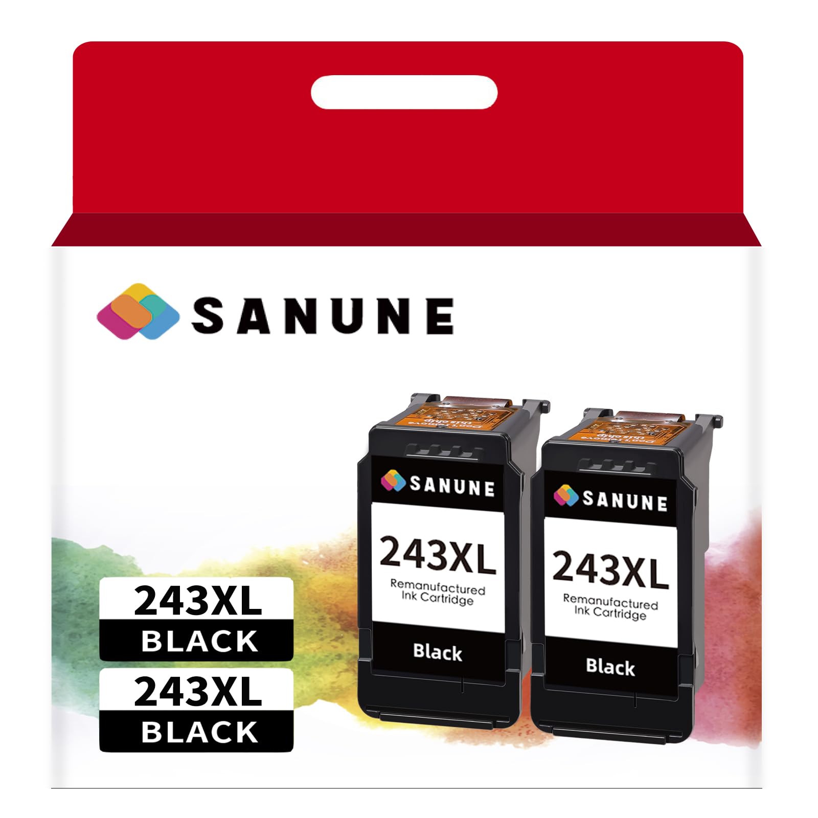 SANUNE Remanufactured Ink Cartridge Replacement for Canon 243 243XL 245 ...