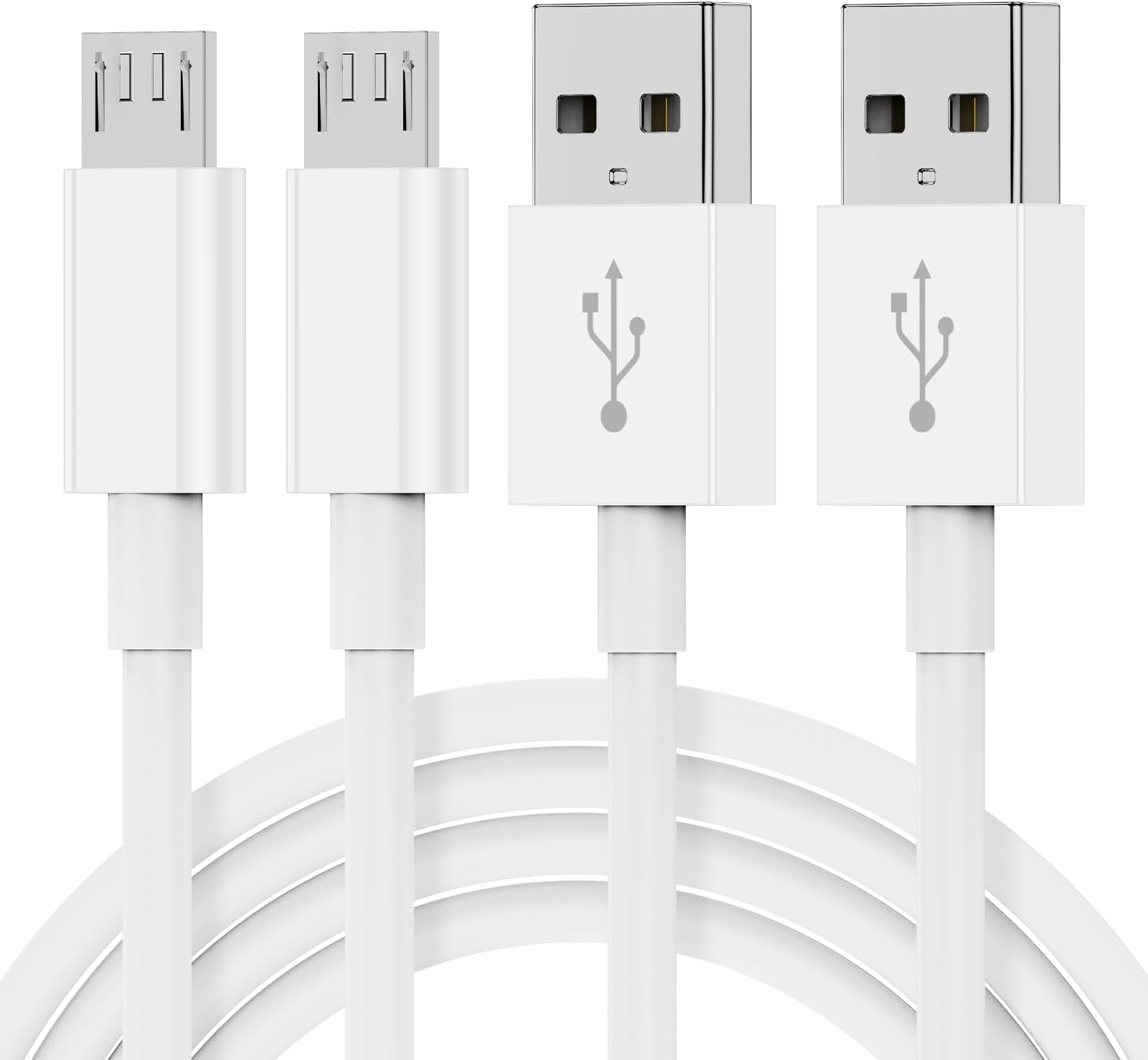 TECHGEAR Extra Long (2 Meter 6.5 ft) Micro USB Data Sync & Charging ...