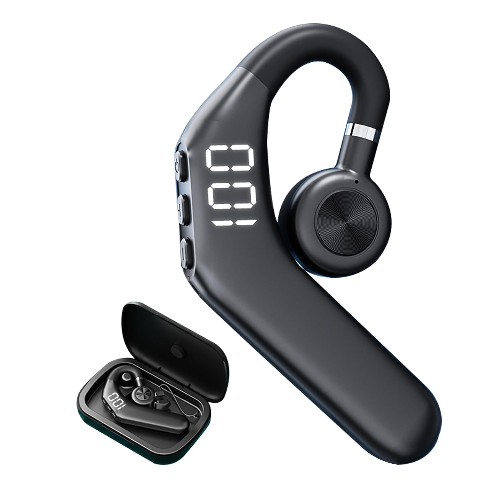 Amazon.com: Single Earbud Bluetooth Earpiece Headset Ear Piece for Cell ...