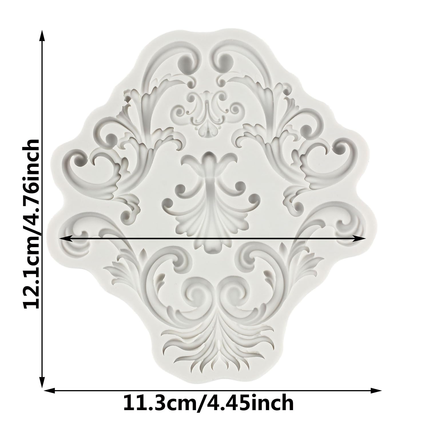 Fudge Moulds YANQINMS Baroque Fondant Molds Curlicues Scroll Lace ...