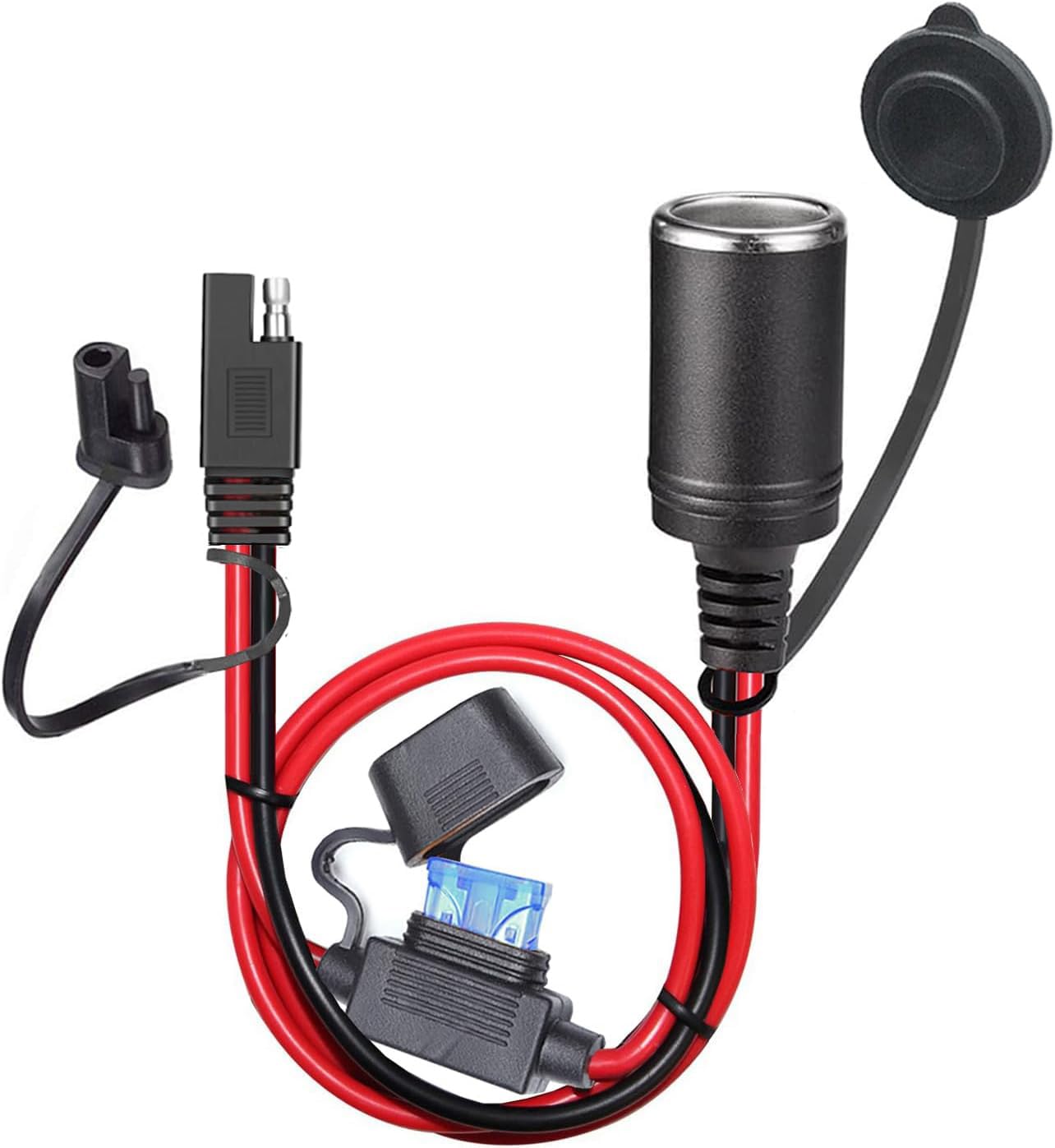 12 Volts Sae To Female Cigarette Adapter