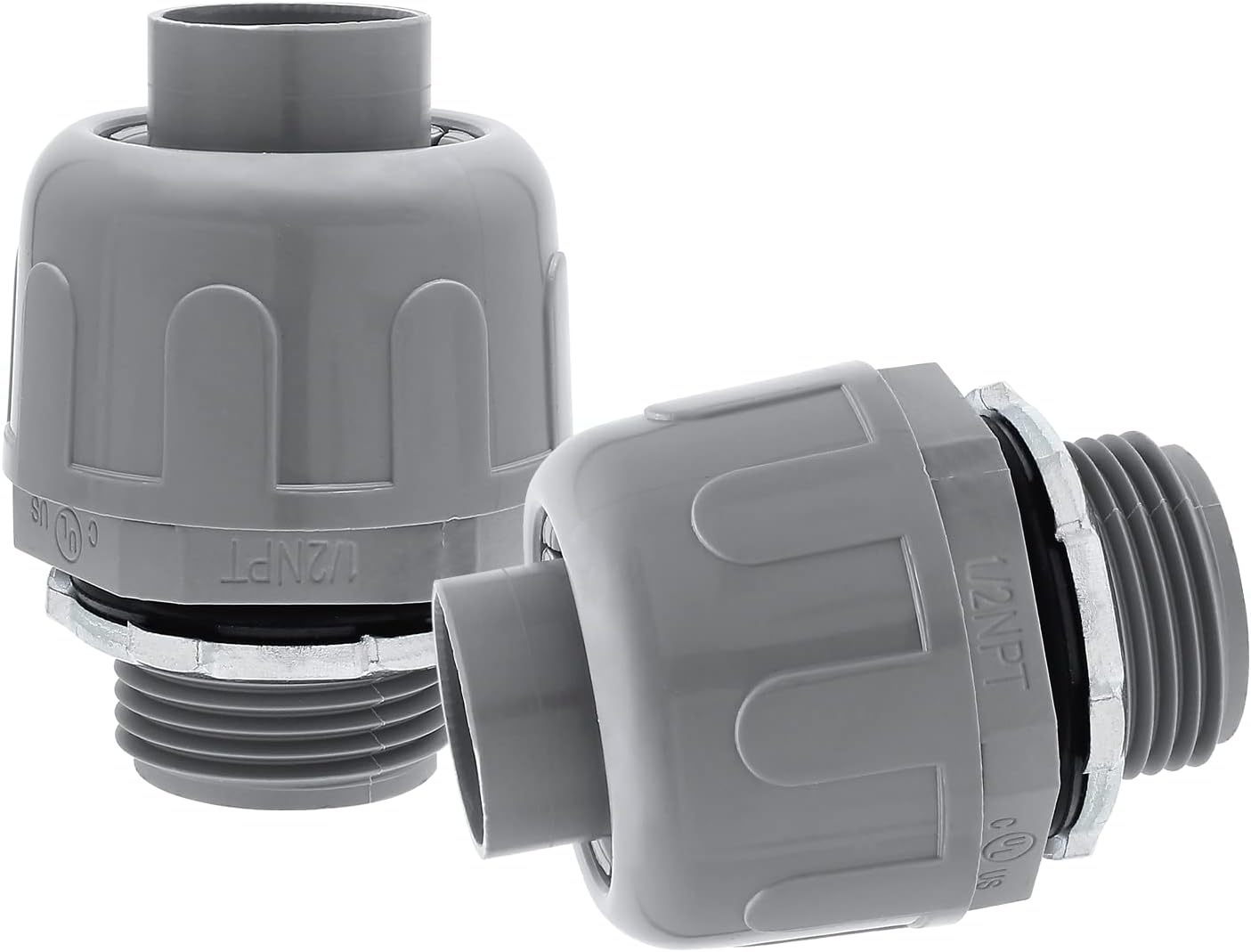 LifCratms 2Pcs 1/2" NPT Liquid-Tight Connector, 90-Degree Electrical ...