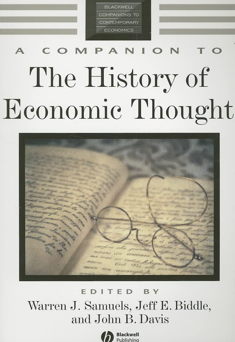 A Companion to the History of Economic Thought: 9781405134590 ...