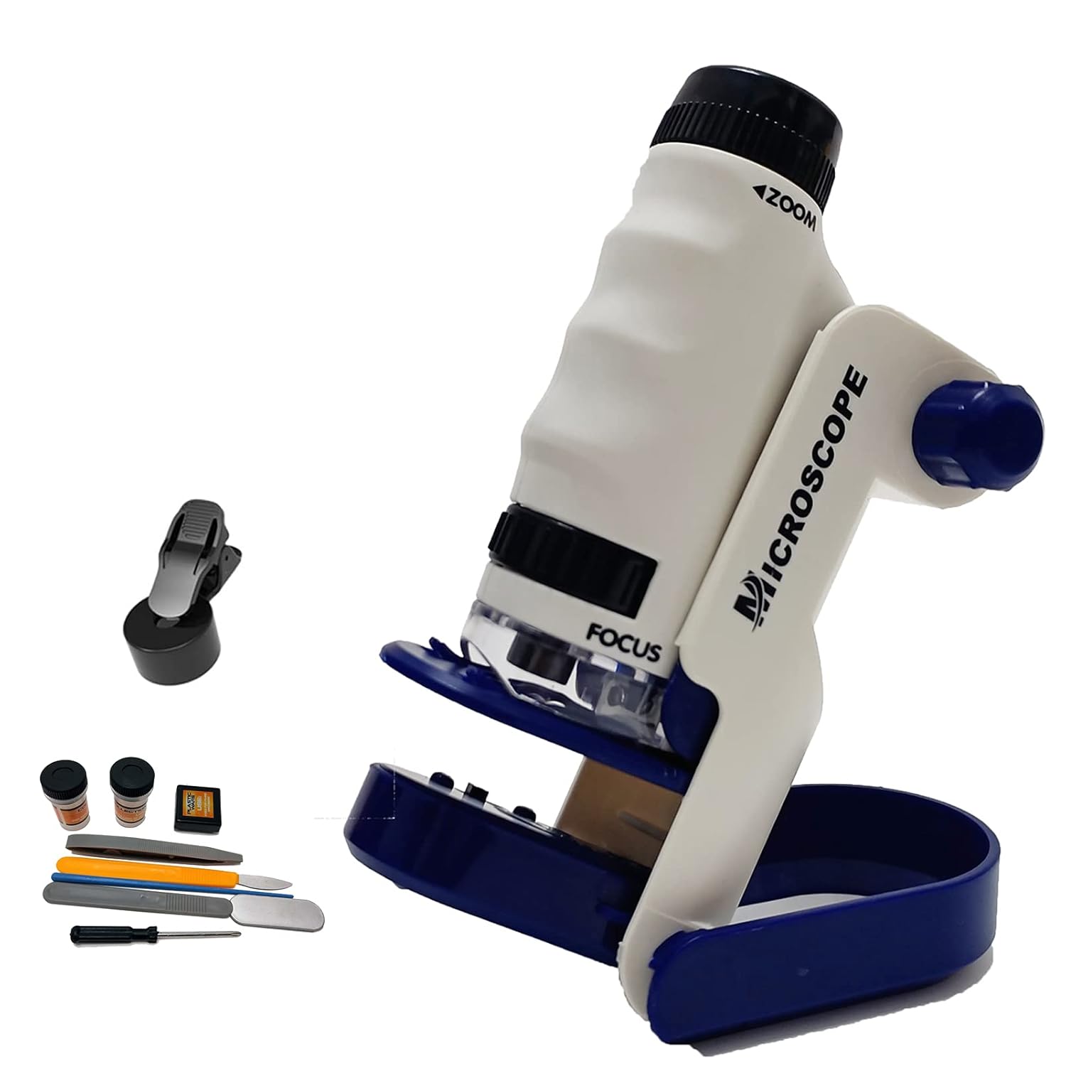 Buy Pocket Microscope with LED Lighted,Stem Handheld Microscopes 60x ...