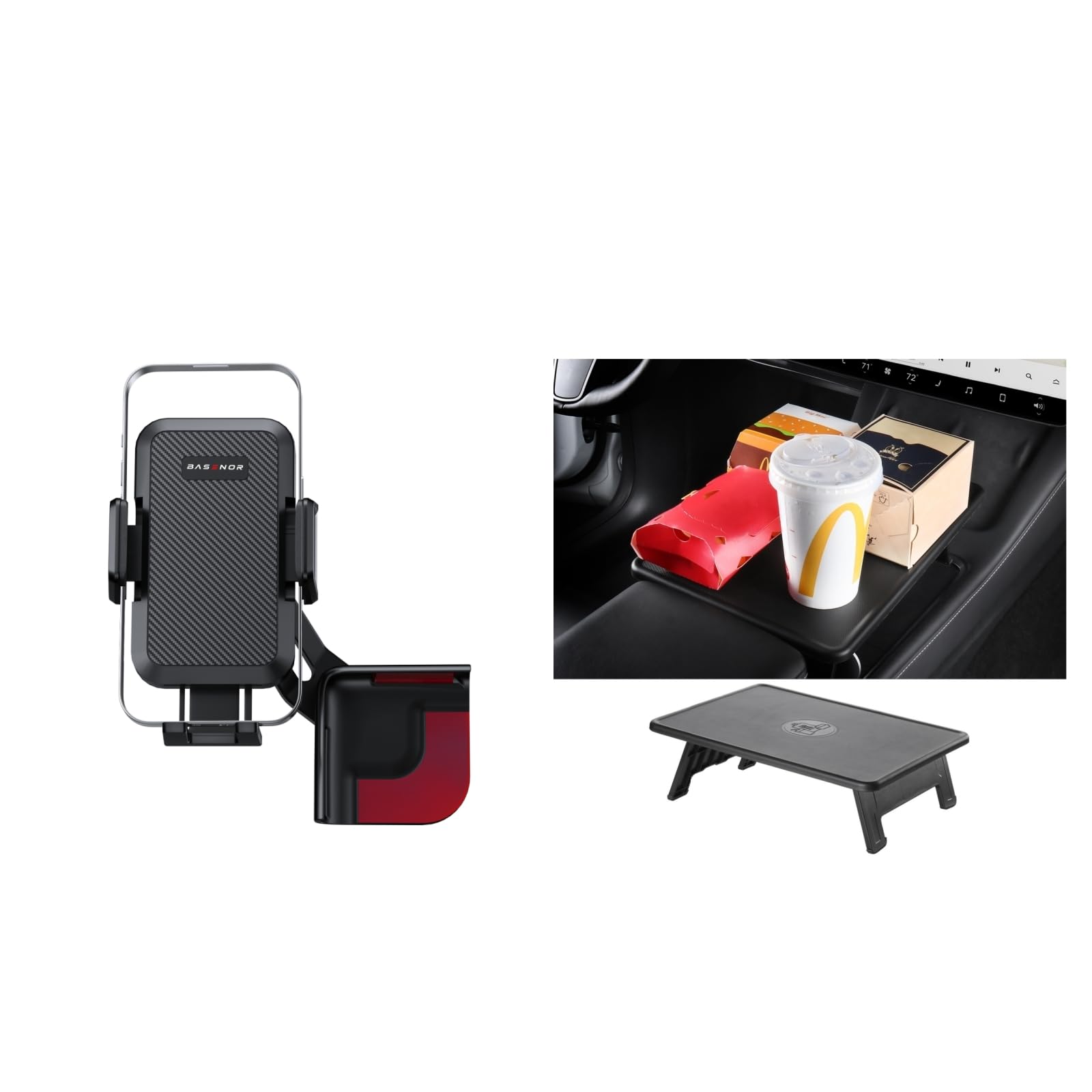 Amazon.com: BASENOR Upgraded Tesla Phone Mount Holder and Tesla Model 3 ...