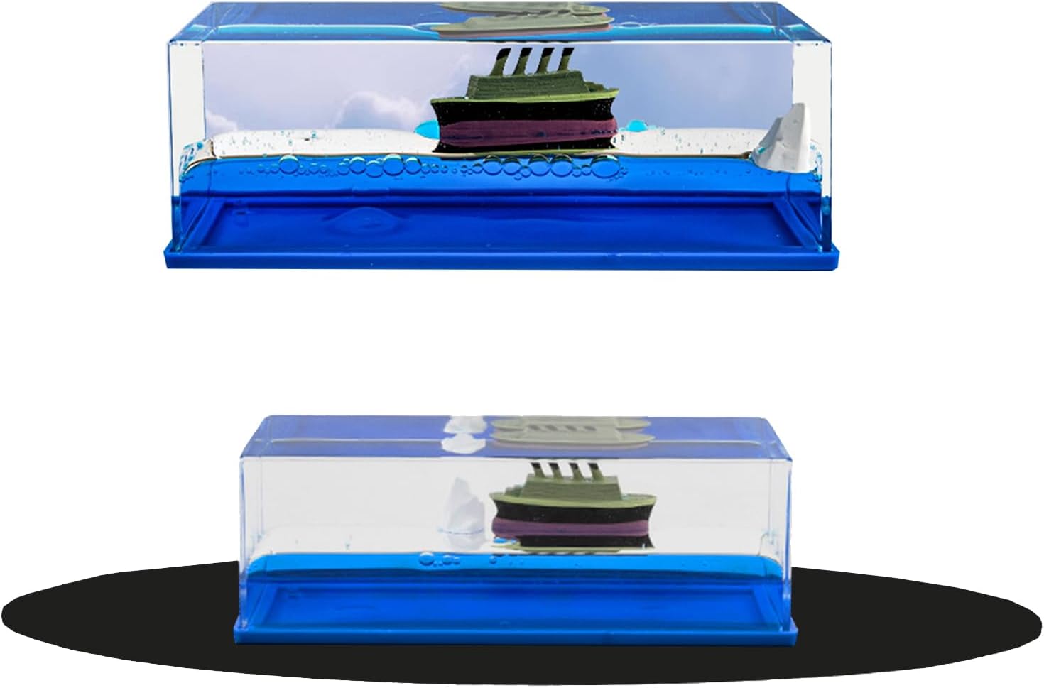 Amazon.com: UANGLI Pirate Ship Fluid Liquid Drift Bottle, Titanic ...