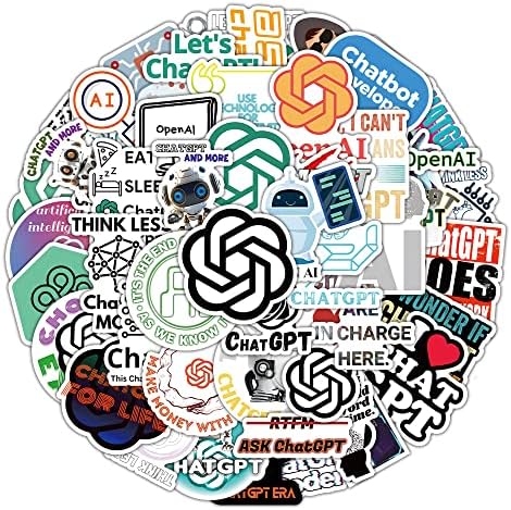Amazon.com: ChatGPT Stickers Stickers For Teens 50pcs OpenAI Stickers ...