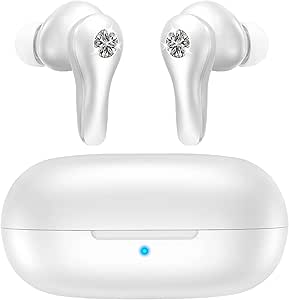 Amazon.com: kurdene W01 Diamond Wireless Earbuds Bluetooth, Immersive ...