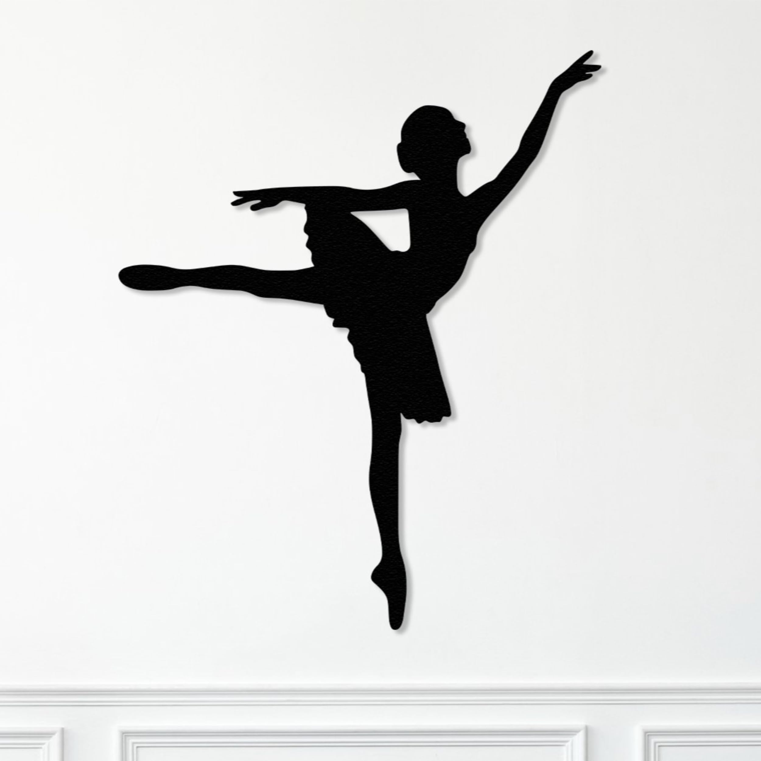 Amazon.com: Ballerina Metal Wall Art, Elegant Ballet Dancer Silhouette ...