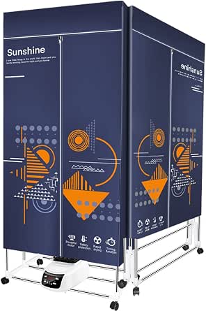 Amazon.com: 1500W Foldable Electric Clothes Dryer,2 Layer Electric ...