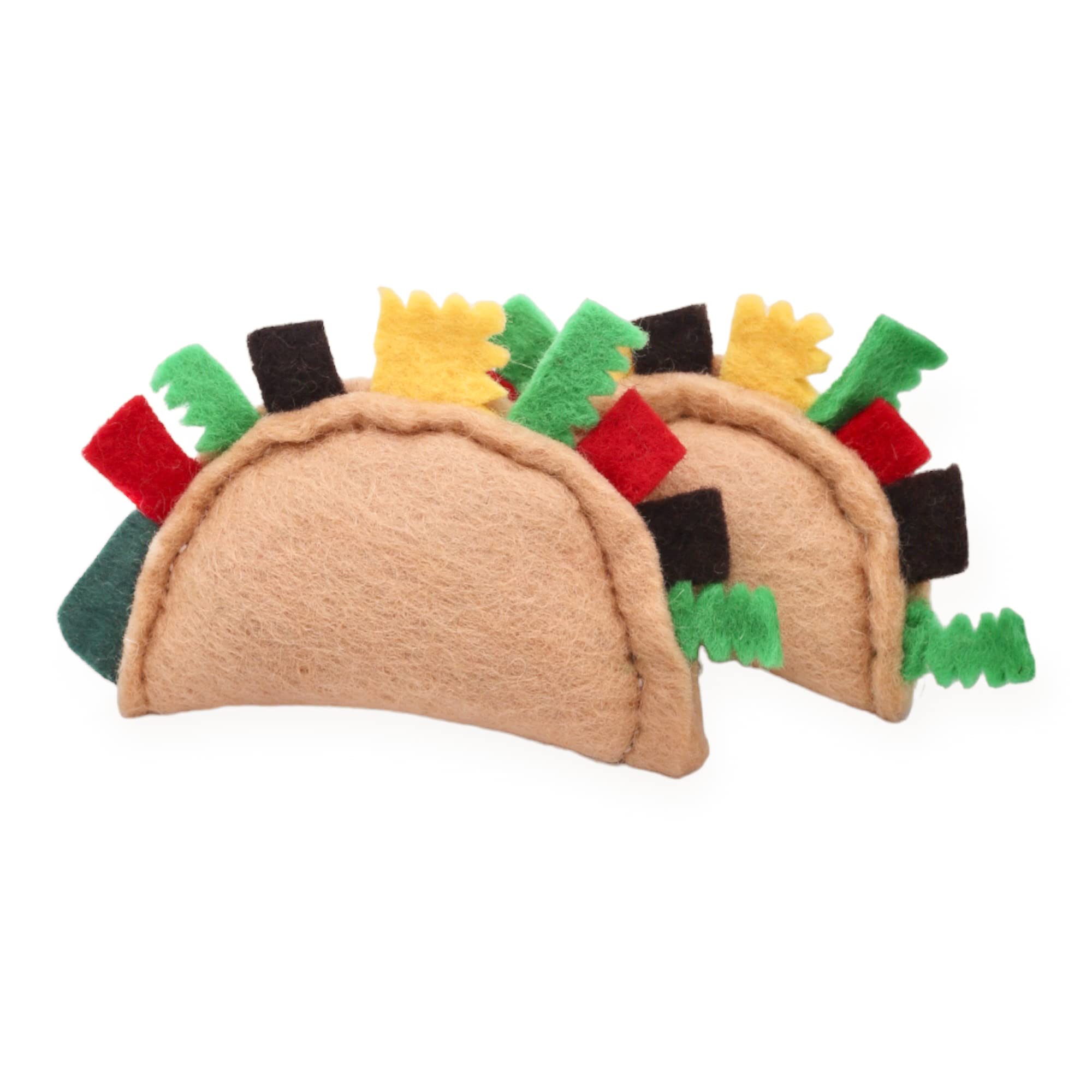 Amazon.com: Glaciart One Felt Taco Cat Toys with Catnip | 2 Pcs Cute ...