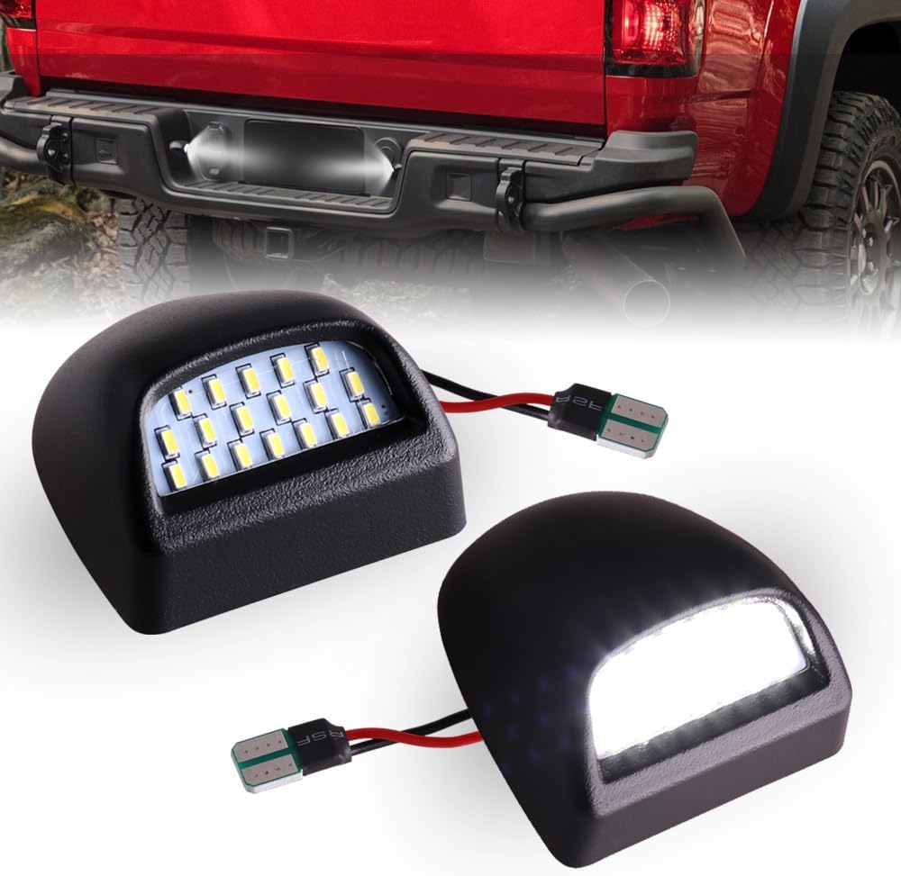 Amazon.com: Nrgedzam 2Pcs LED License Plate Light Compatible with Chevy ...