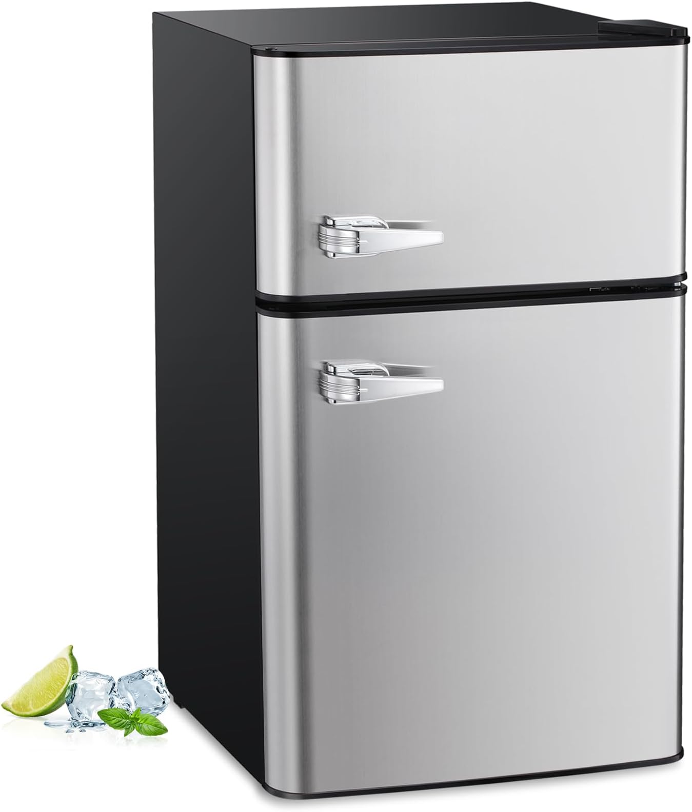 Amazon.com: Havato 3.2 Cu.Ft Mini fridge with Freezer, Double Door ...