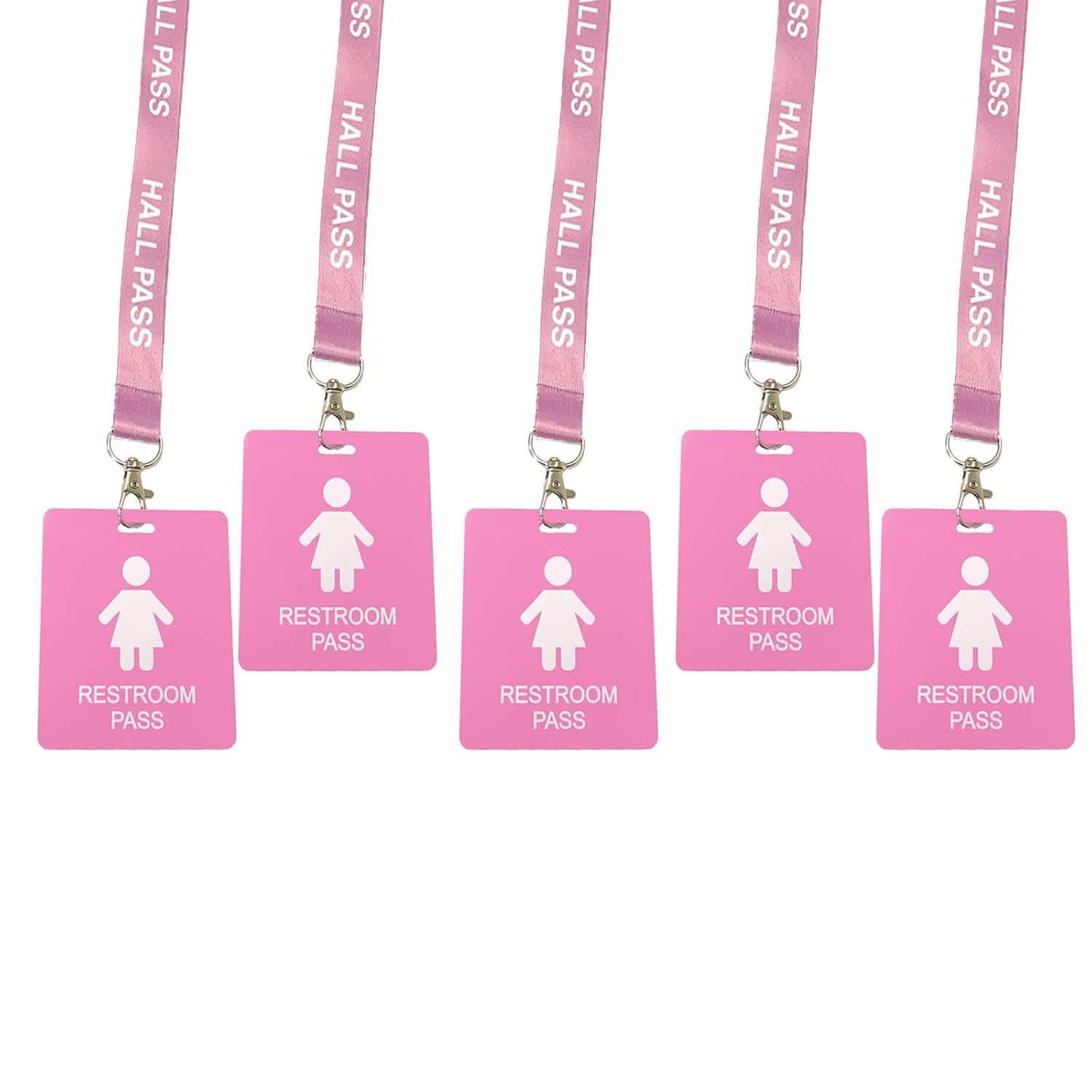 Hall Pass Lanyards with Card Passes,Unbreakable School Classroom Passes ...