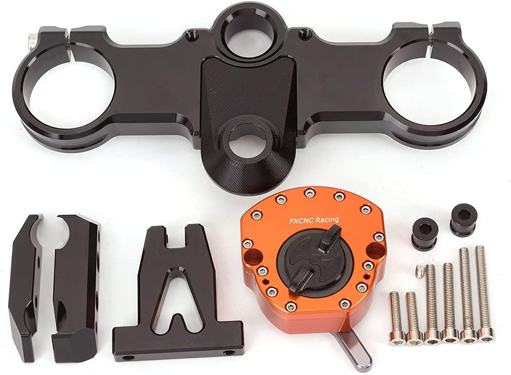 Amazon | FXCNC Racing Motorcycle Billet Adjustable CNC Steering Damper ...