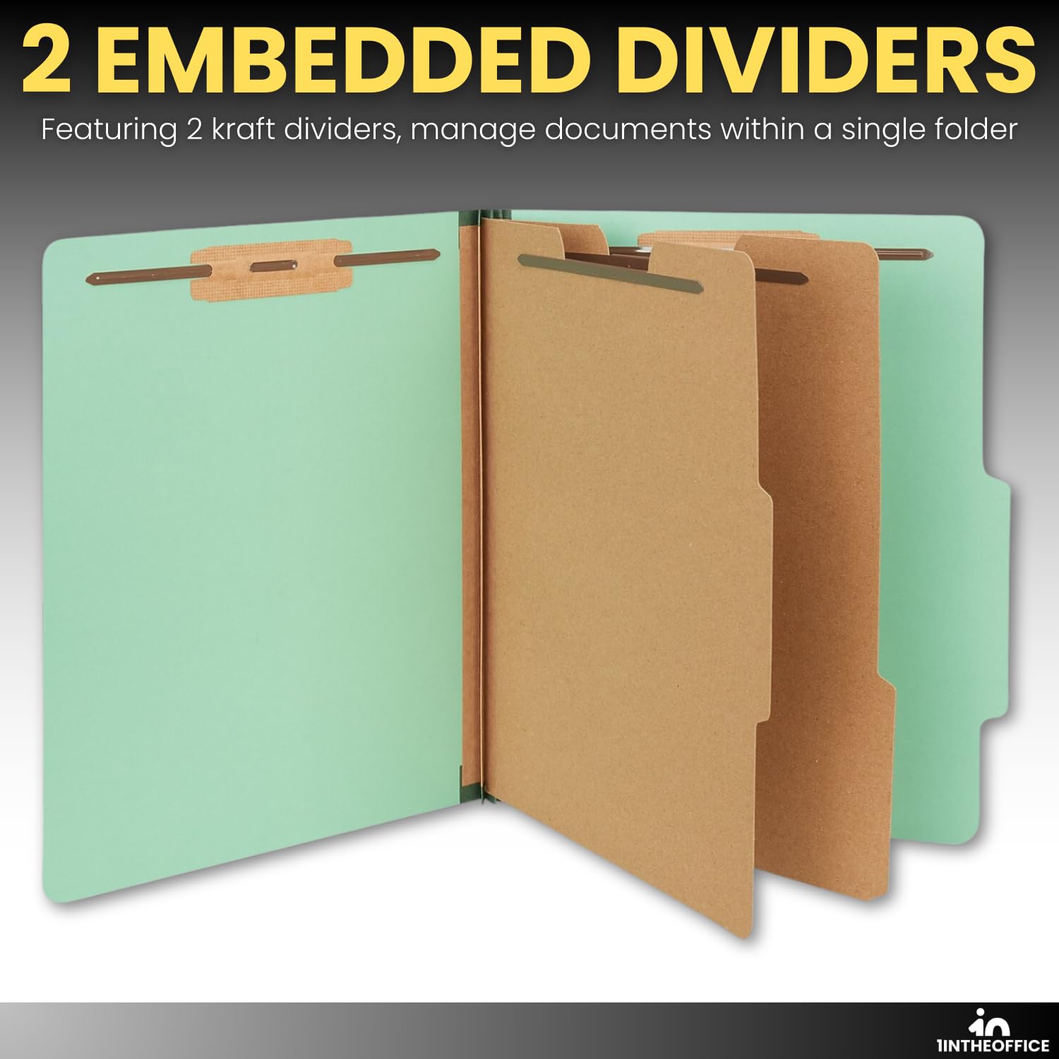 Snapklik.com : 1InTheOffice Classification Folder 2 Dividers Letter ...